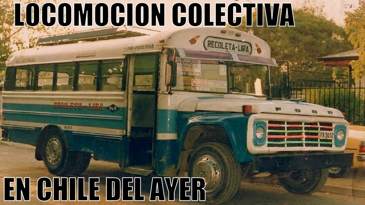 Public transport with buses and micro hares in ancient Chile