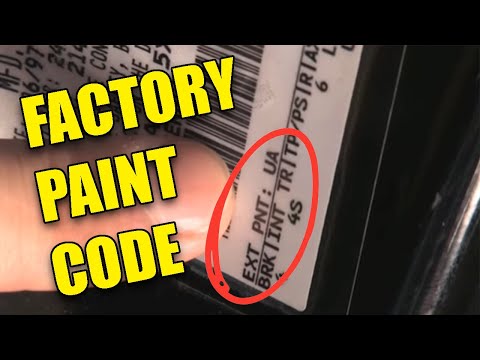 How to Find Your Paint Code on Your Car