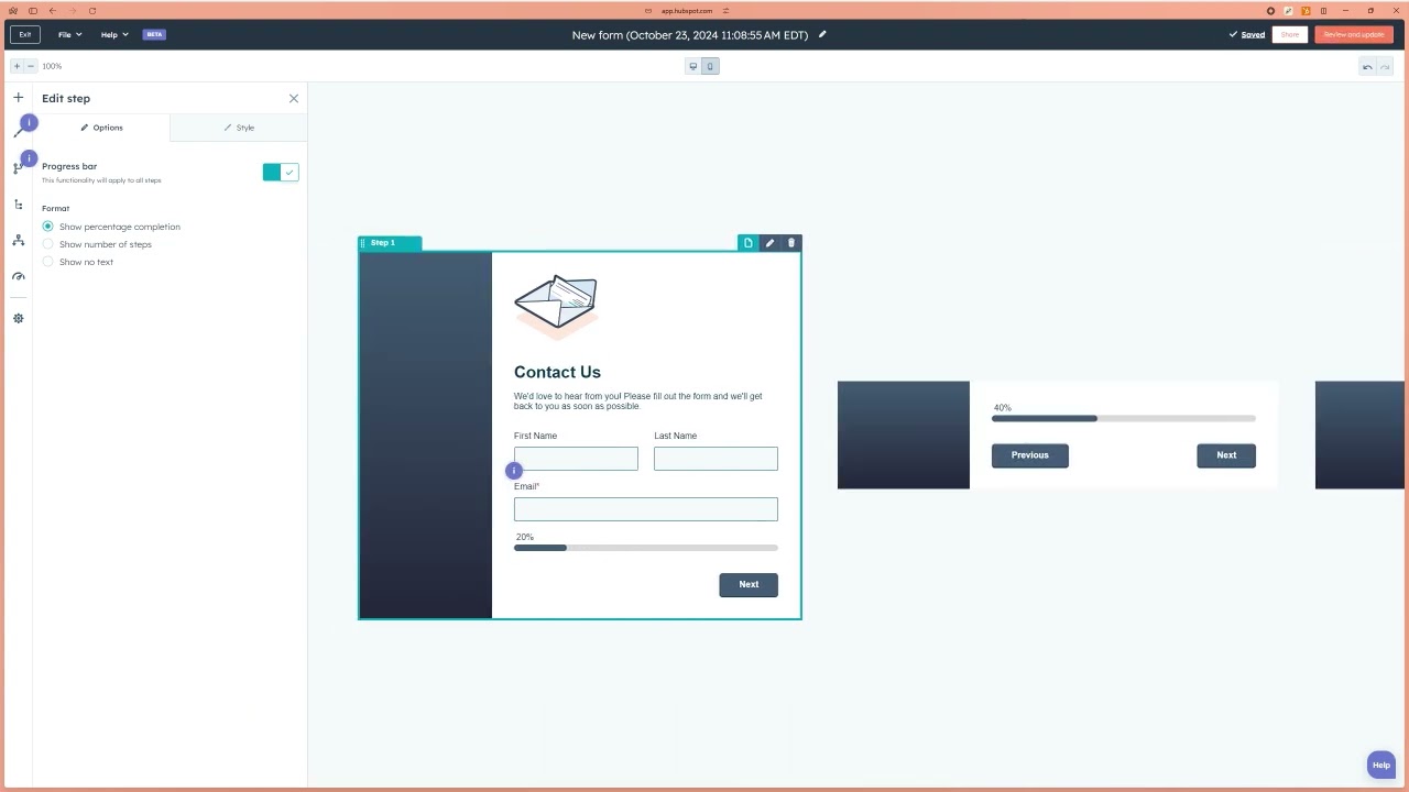 Add a Progress Bar to Your Multi-Step Forms in HubSpot