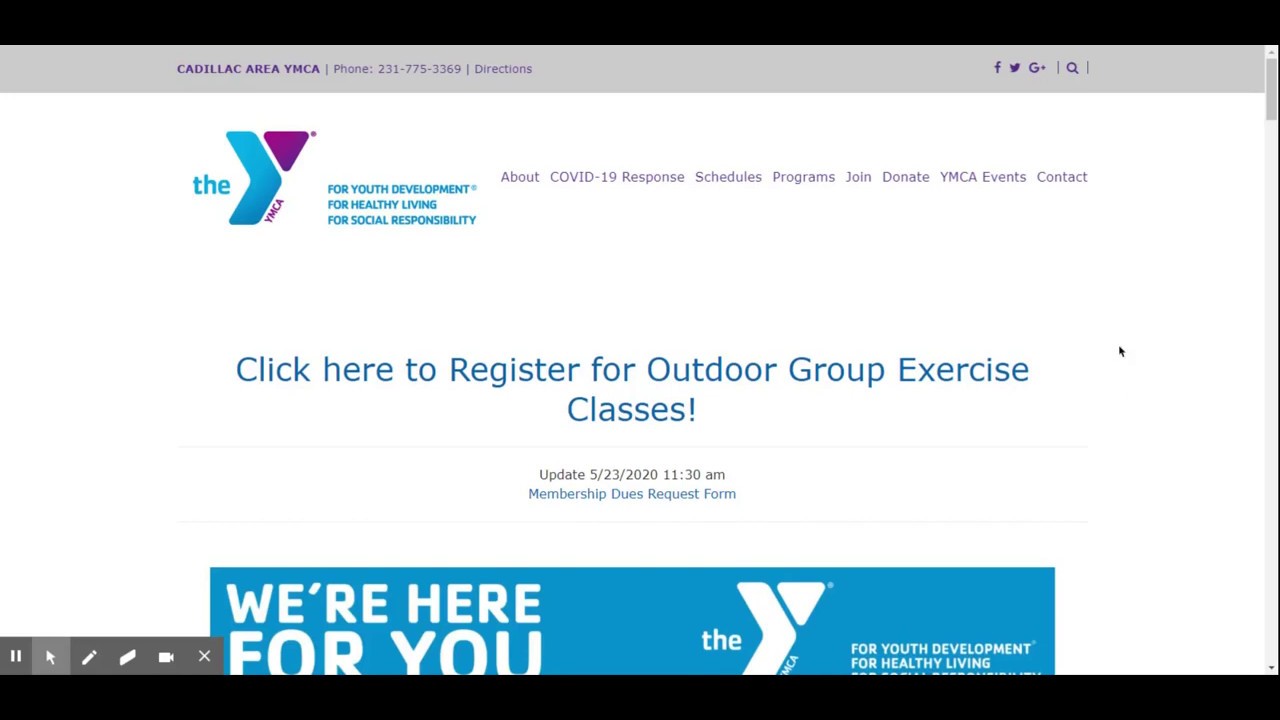 Creating a YMCA Online Registration Account