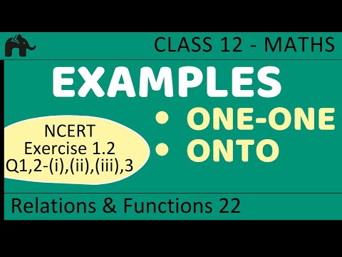 Example one-one onto injective surjective - Relations and Functions ...