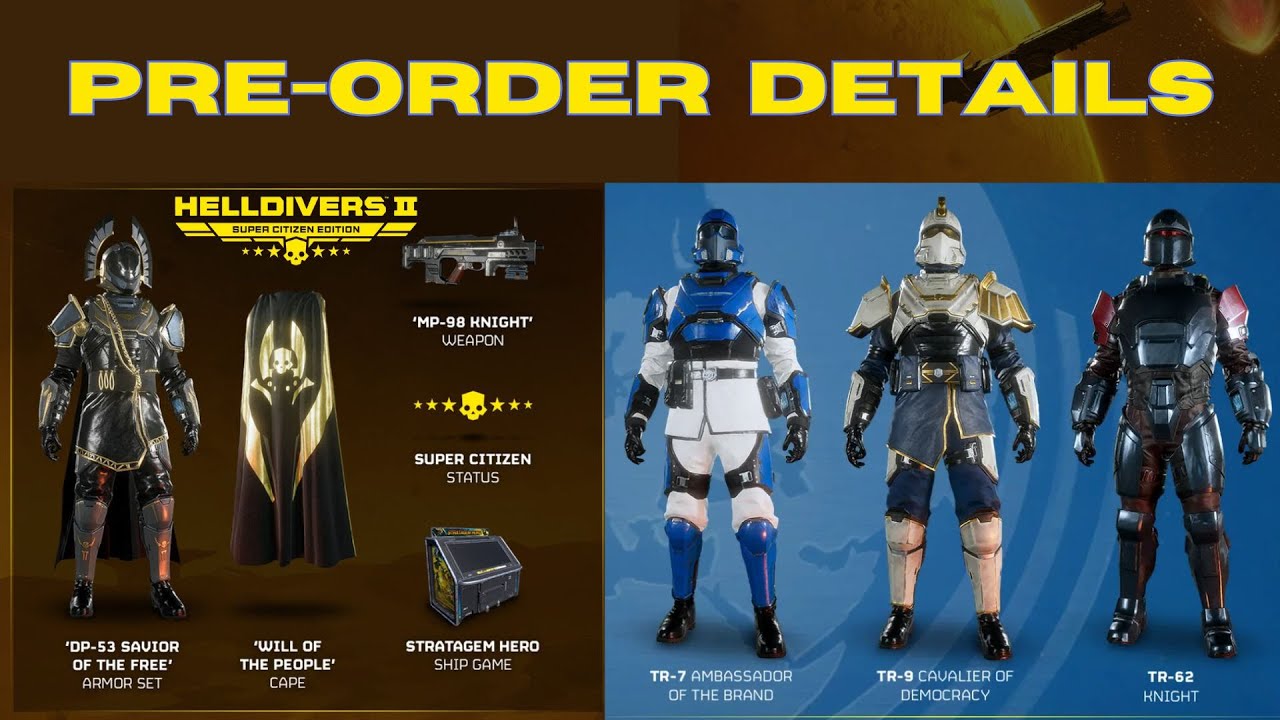 Helldivers 2 All Details From Preorder Bonus to Super Citizen Edition