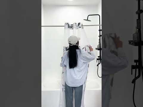 Revolutionary Hookless Shower Curtain for Your Bathroom #showercurtain