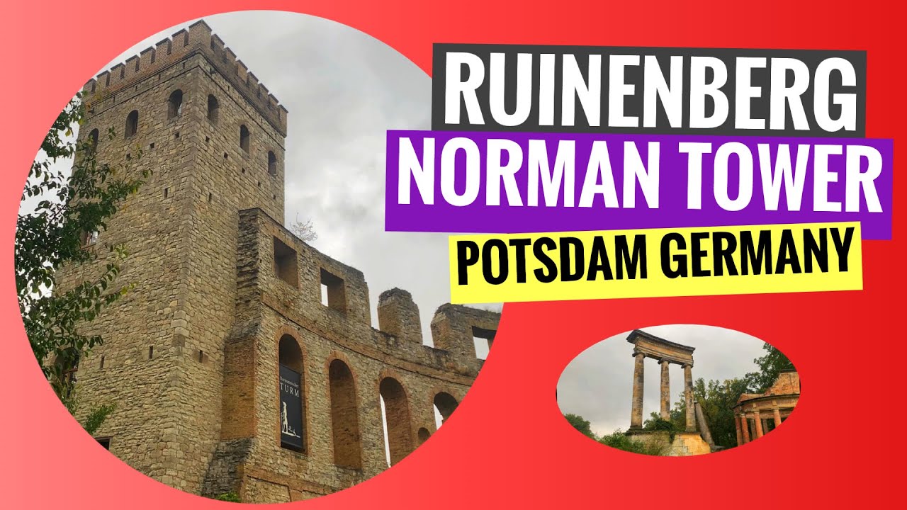 🇩🇪 The Norman Tower on Ruinenberg | Walking in the rain | Potsdam, Germany