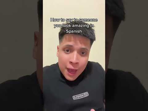 How to say to someone you look amazing in Spanish #relatable #shorts