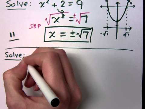Square Root Property - Part 3 (2013)