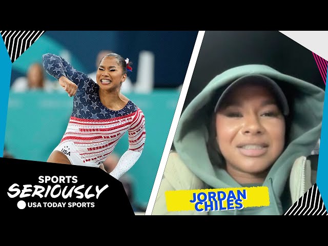 In Pictures: Jordan Chiles steals the show in blue as she marks her ...