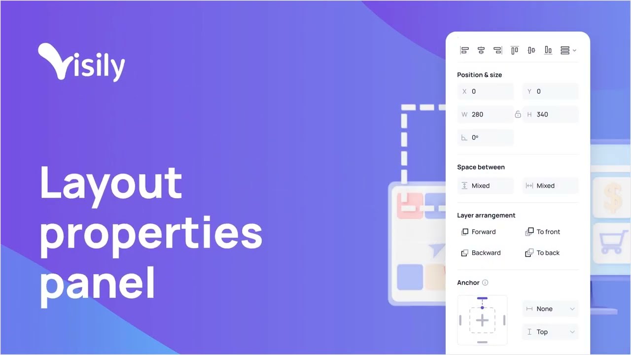 Visily - Layout Properties Panel