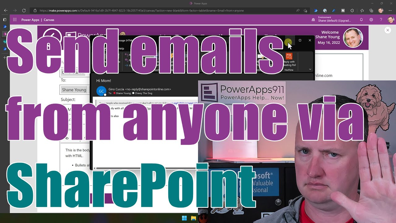 Utilizing Power Apps and Automate to Send Emails for Others