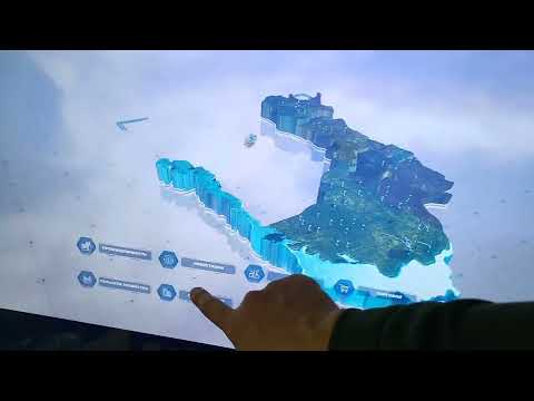 Touch screen presentation.