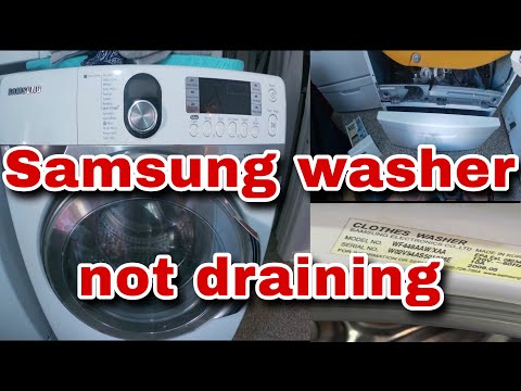 How To Fix #Samsung Front Load #Washer NOT DRAINING! | Model Number WF448AAW/XAA