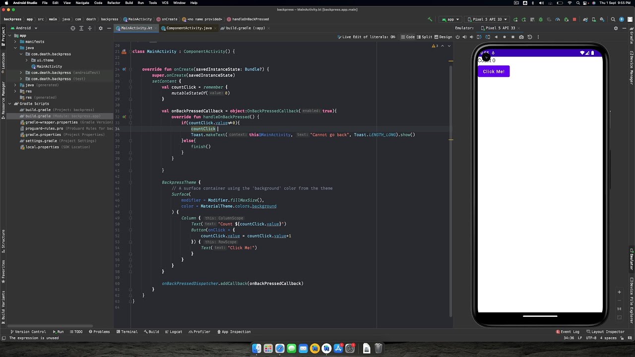onBackPressed() is deprecated what's next?