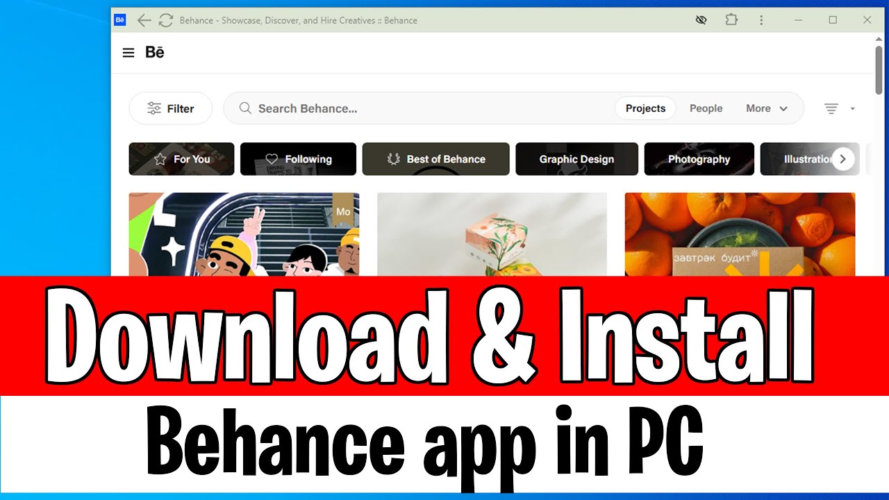 Behance app download for PC | How to download & install behance app in windows 7,8,10,11