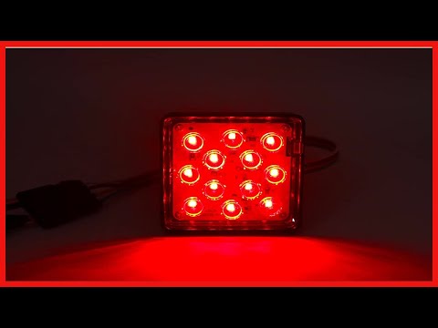 Great product - MAXXHAUL 50021 Trailer Hitch Cover With 12 LED's Brake and Tail Light Functions, 1