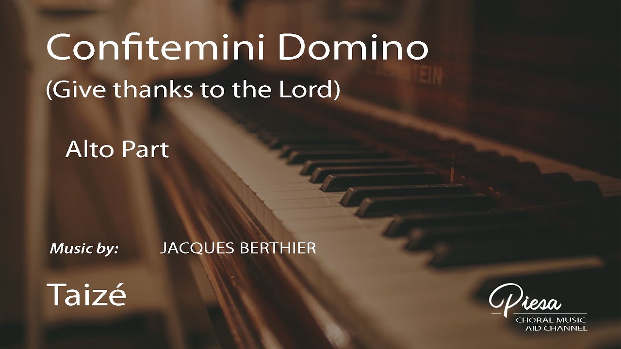 Confitemini Domino (Jacques Berthier) - Alto
