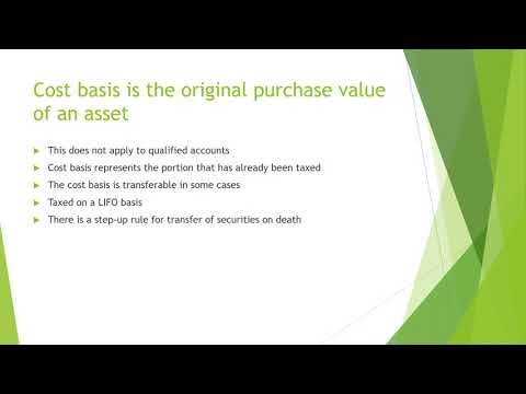 Cost Basis
