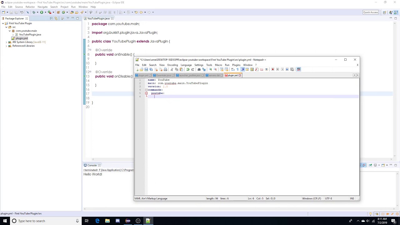 [Bukkit Speed Coding] Simple Command Plugin