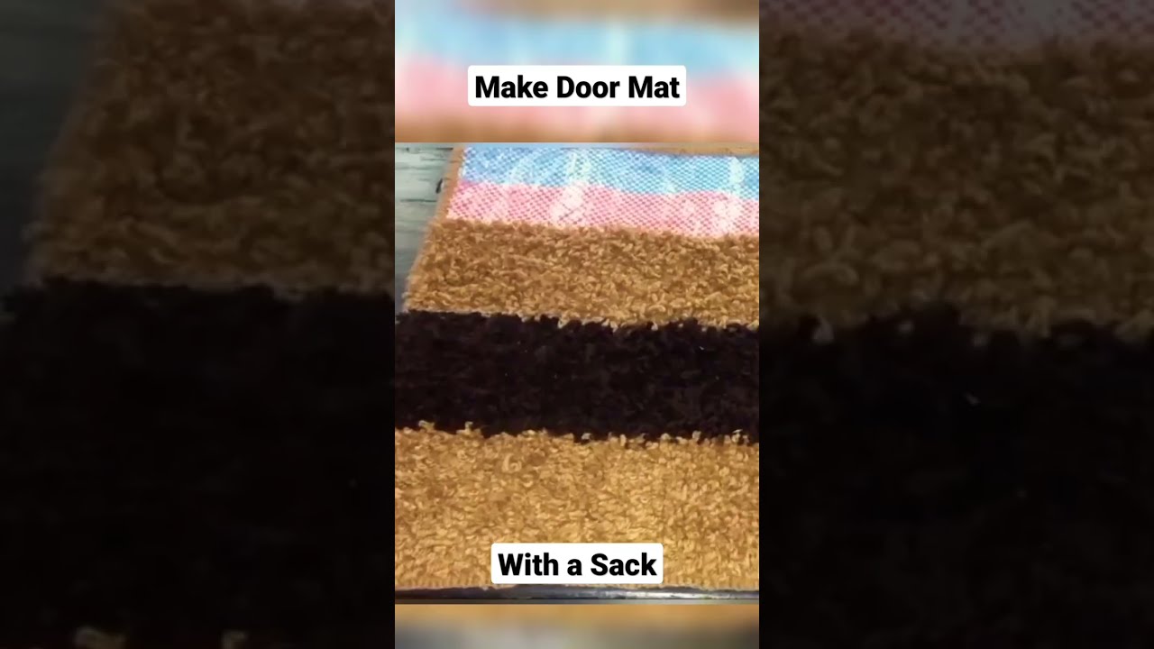 Make a Door Mat Using a Sack
