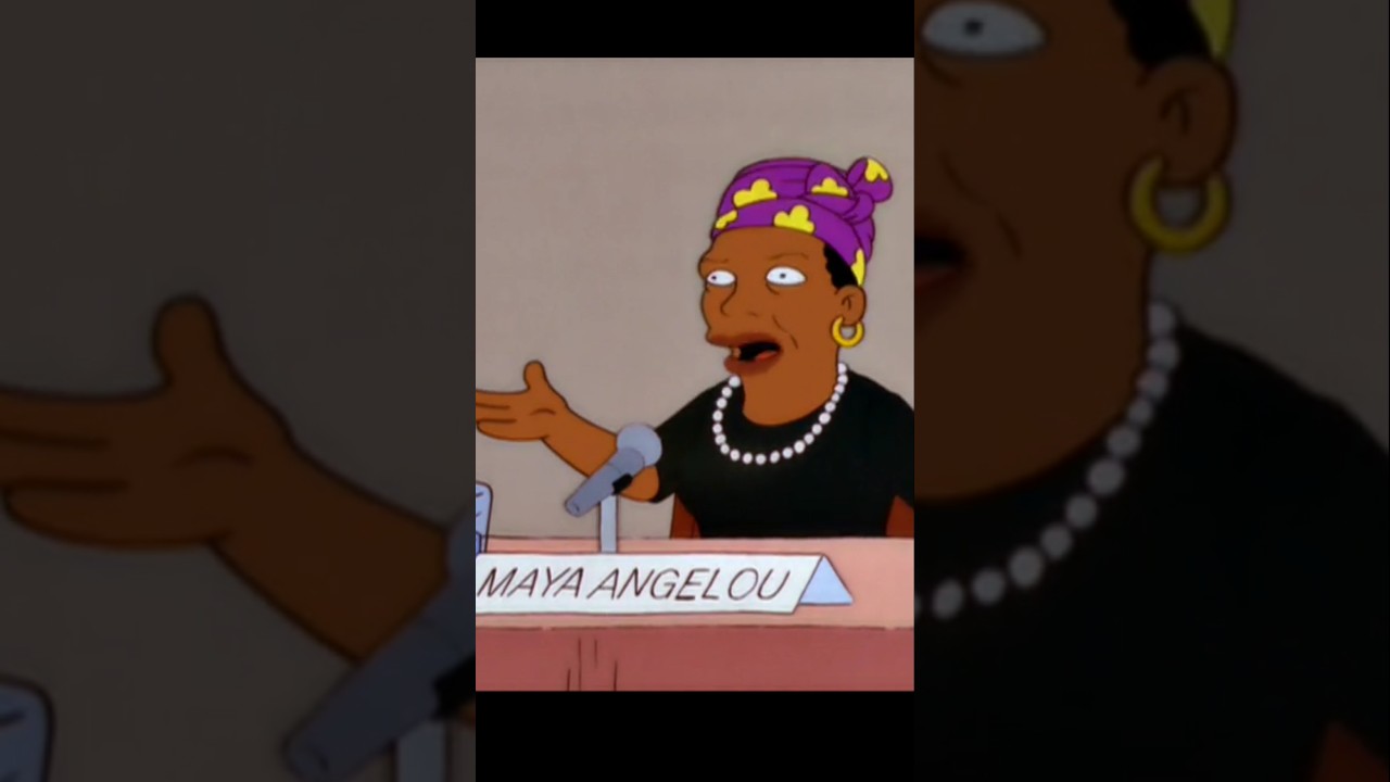 Maya Angelou & Tom Clancy #Simpsons #Literature