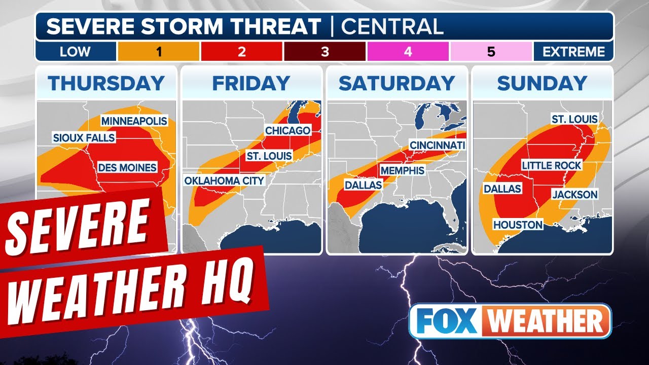 Renewed Severe Storms Target Midwest, South Threatening Easter Travel For Millions This Weekend