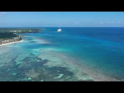 Costa Maya, Mexico Tour (Mahahual, Quintana Roo) NCL Pearl Caribbean Cruise Port w/ DJI Spark Drone
