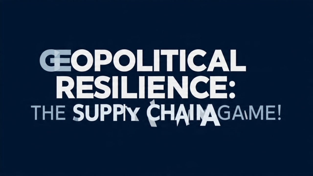 Geopolitical Resilience: The Supply Chain Game