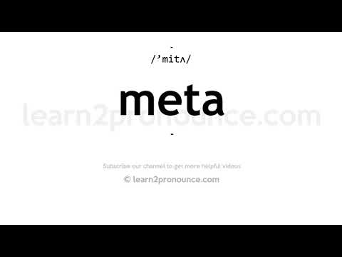 How to pronounce Meta | English pronunciation