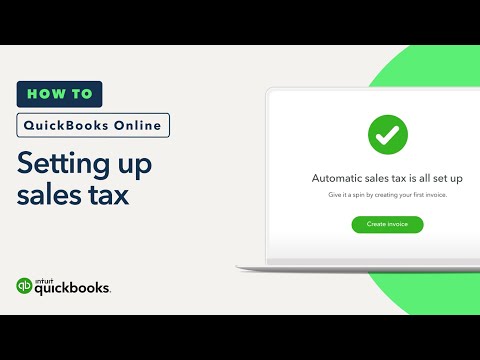 How to set up sales tax in QuickBooks Online