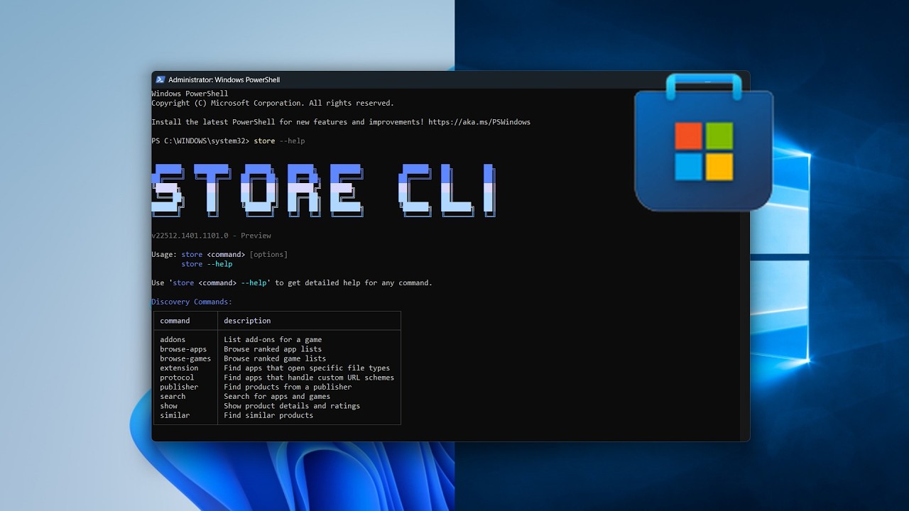 Microsoft Store Just Got a Command Line Version (How to)