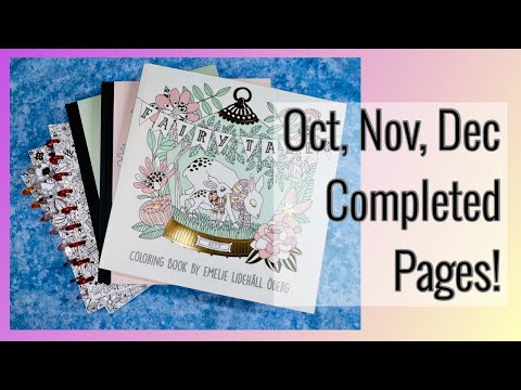 October - December 2024 Completed Coloring Pages