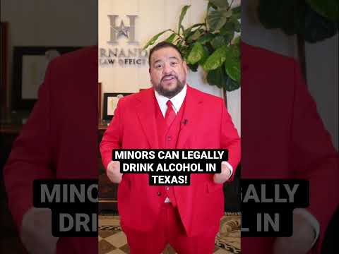 Minors can LEGALLY drink alcohol in Texas! 🍻 #shorts #beer #lawyer #law #tips