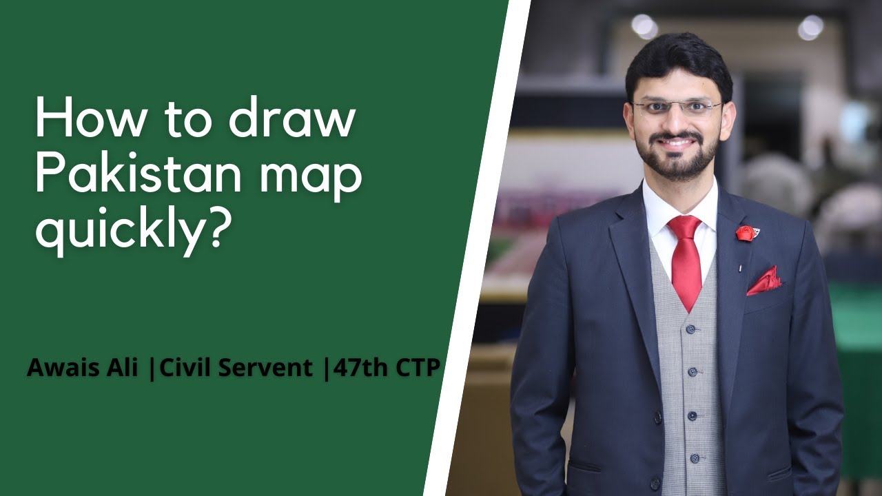 How to Draw map of Pakistan fast| CSS 2023| PMS | Current Affairs