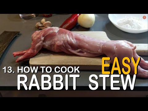 how to cook RABBIT STEW easy 👍 | 13. typical spanish food | como hacer conejo al ajillo facil