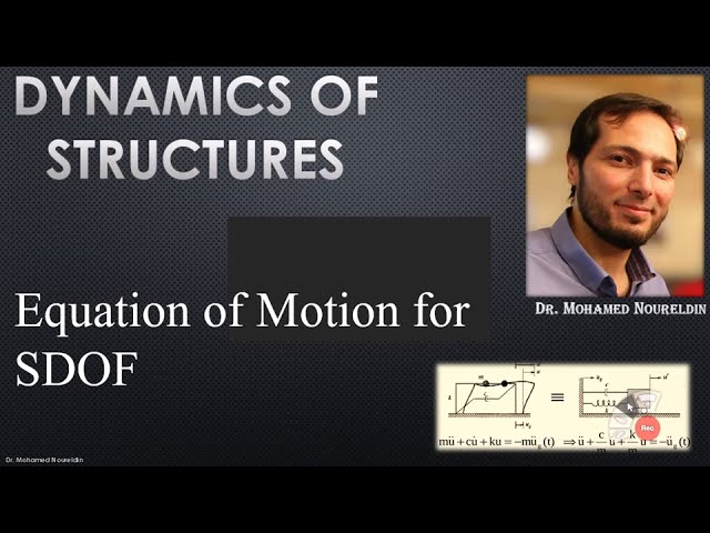 Understanding the Equation of Motion for Single Degree of Freedom ...