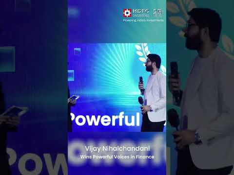 Vijay Nihalchandani Honoured as a Powerful Voice in Finance | HDFC Securities Turns 25