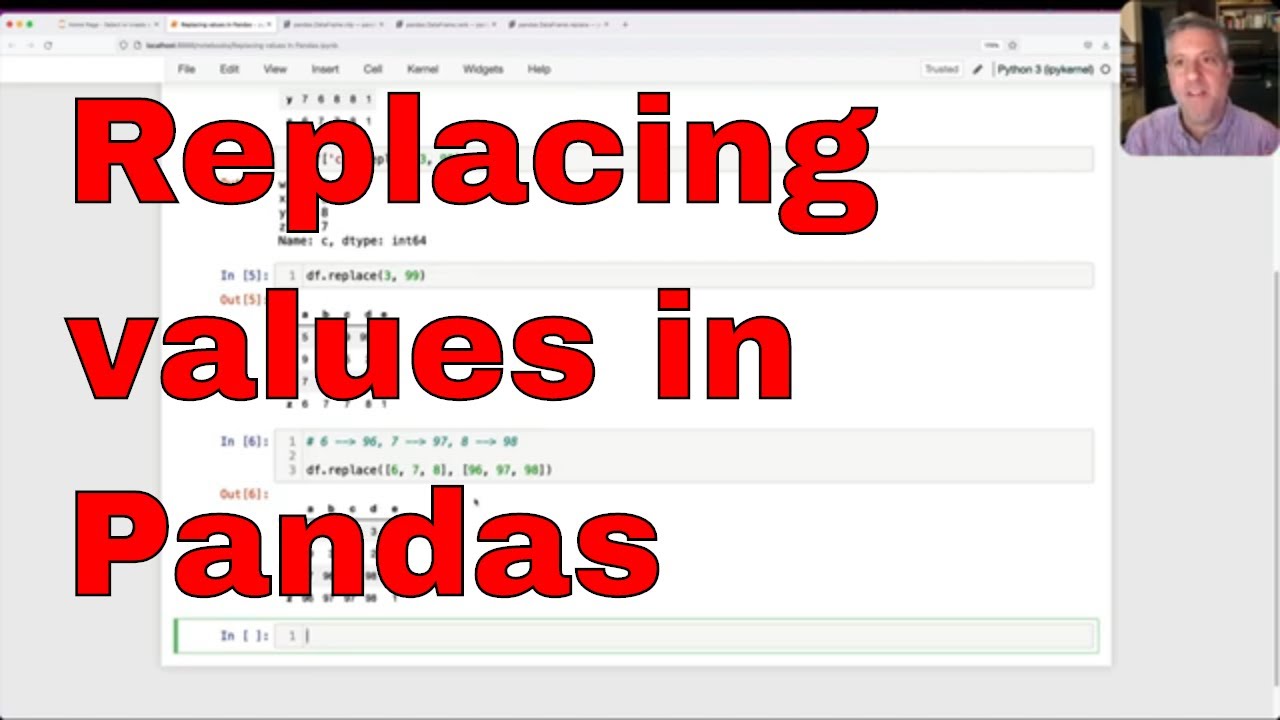 Replacing values in a Pandas data frame