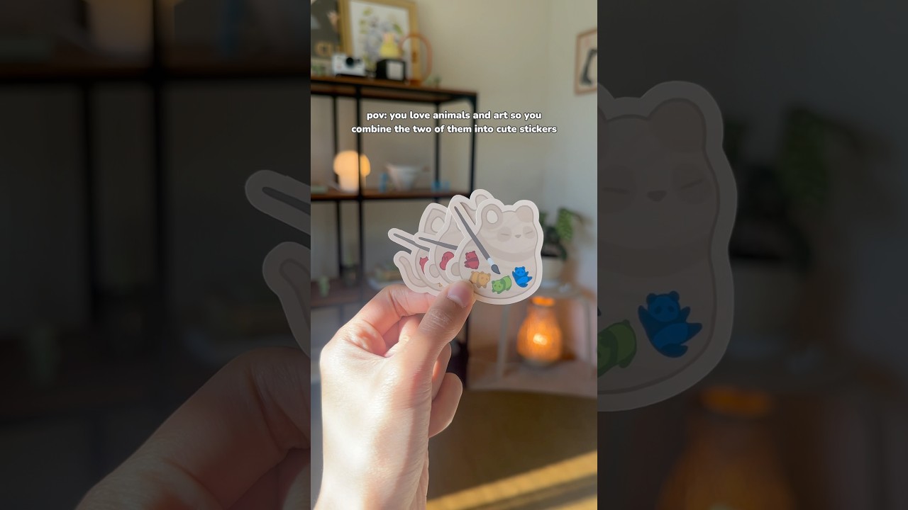 stickers for the animal + art lovers 💖 #sticker #stationery #journal #scrapbook #animal #cuteart