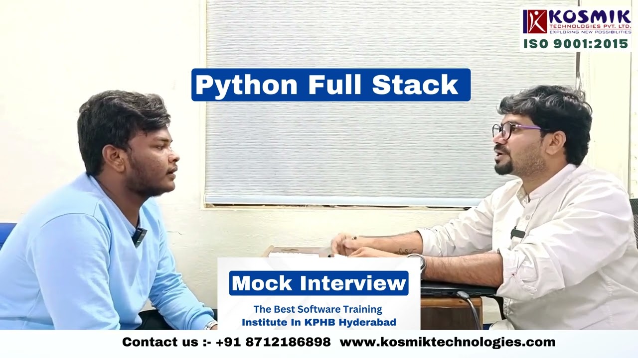 kosmiktechnologies - Software training institute | Mock Interview | career | Succeuss | Python