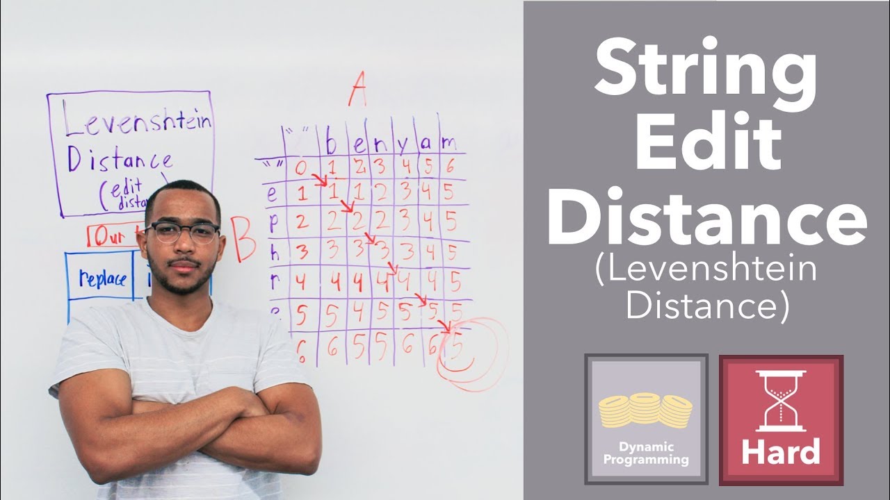 Edit Distance Between 2 Strings - The Levenshtein Distance (
