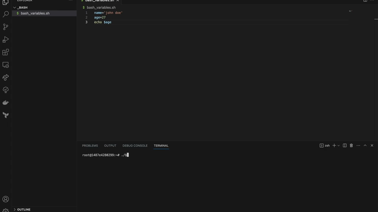 02 - Variables and Data Types in Bash