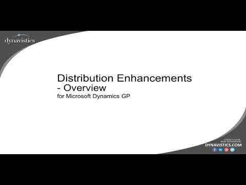 Overview of Distribution Enhancements for Dynamics GP