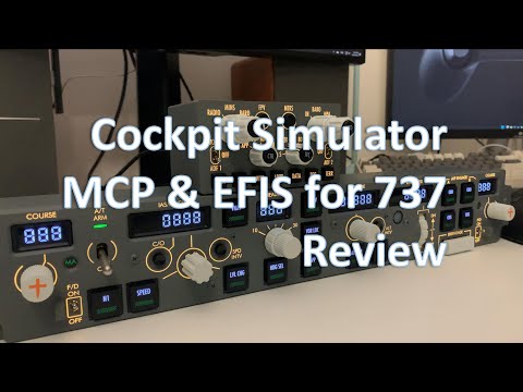 Cockpit Simulator 737 MCP EFIS Review with PMDG 737 in MSFS