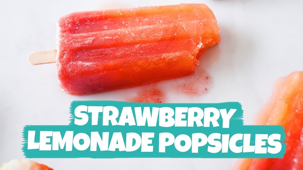 Strawberry Lemonade Popsicles | Cravings Journal