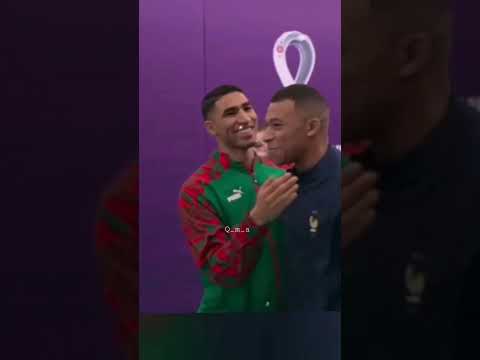 Achraf Hakimi with Kylian Mbappe