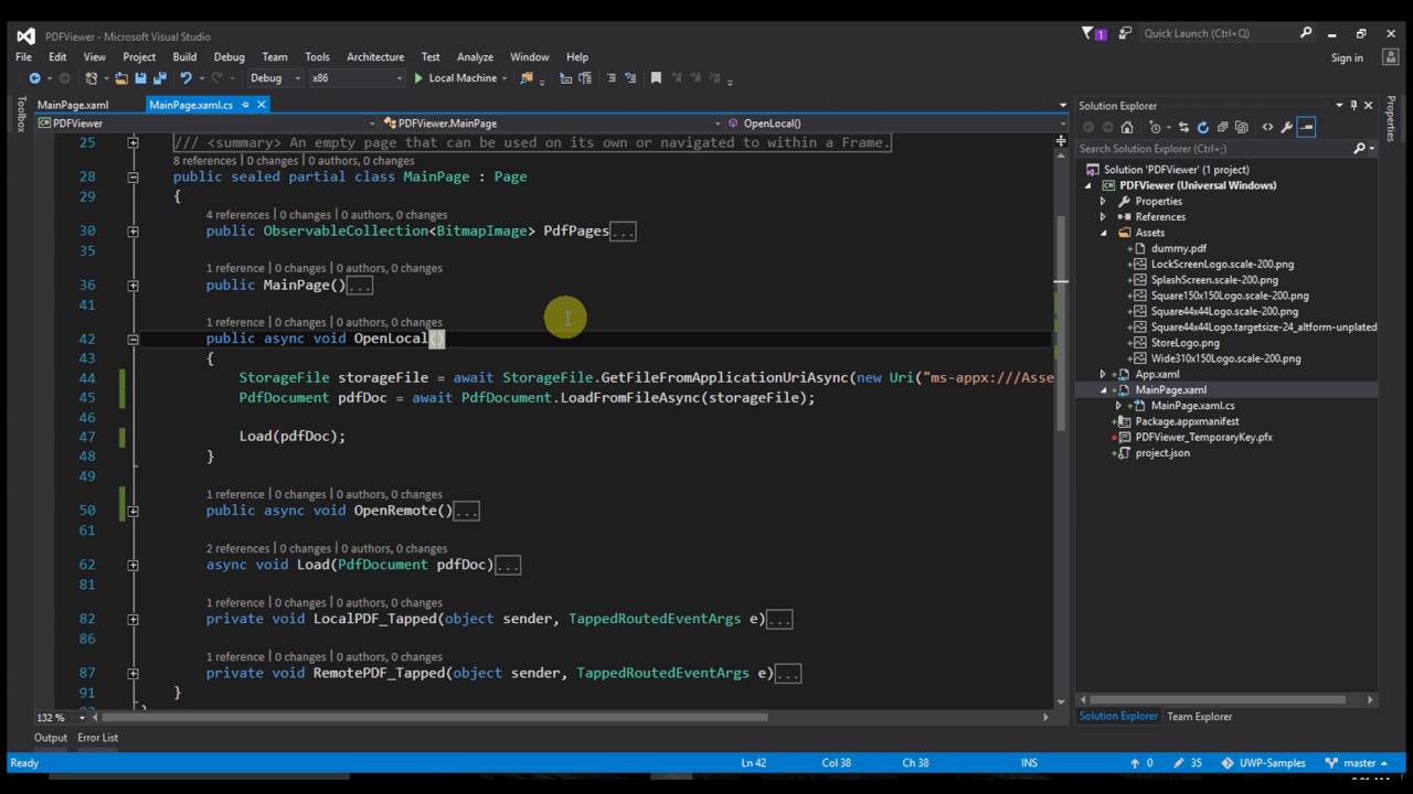 PDF Viewer for #UWP app