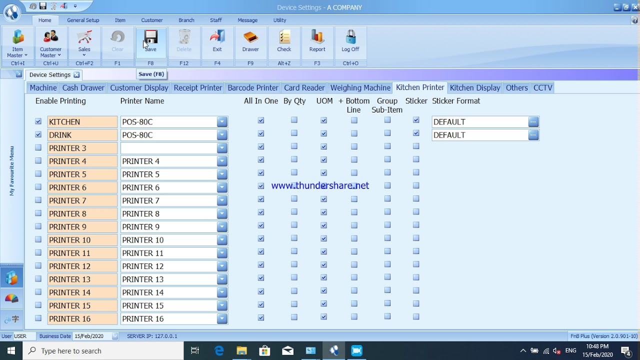 print 2 pcs in one printer (IRS)