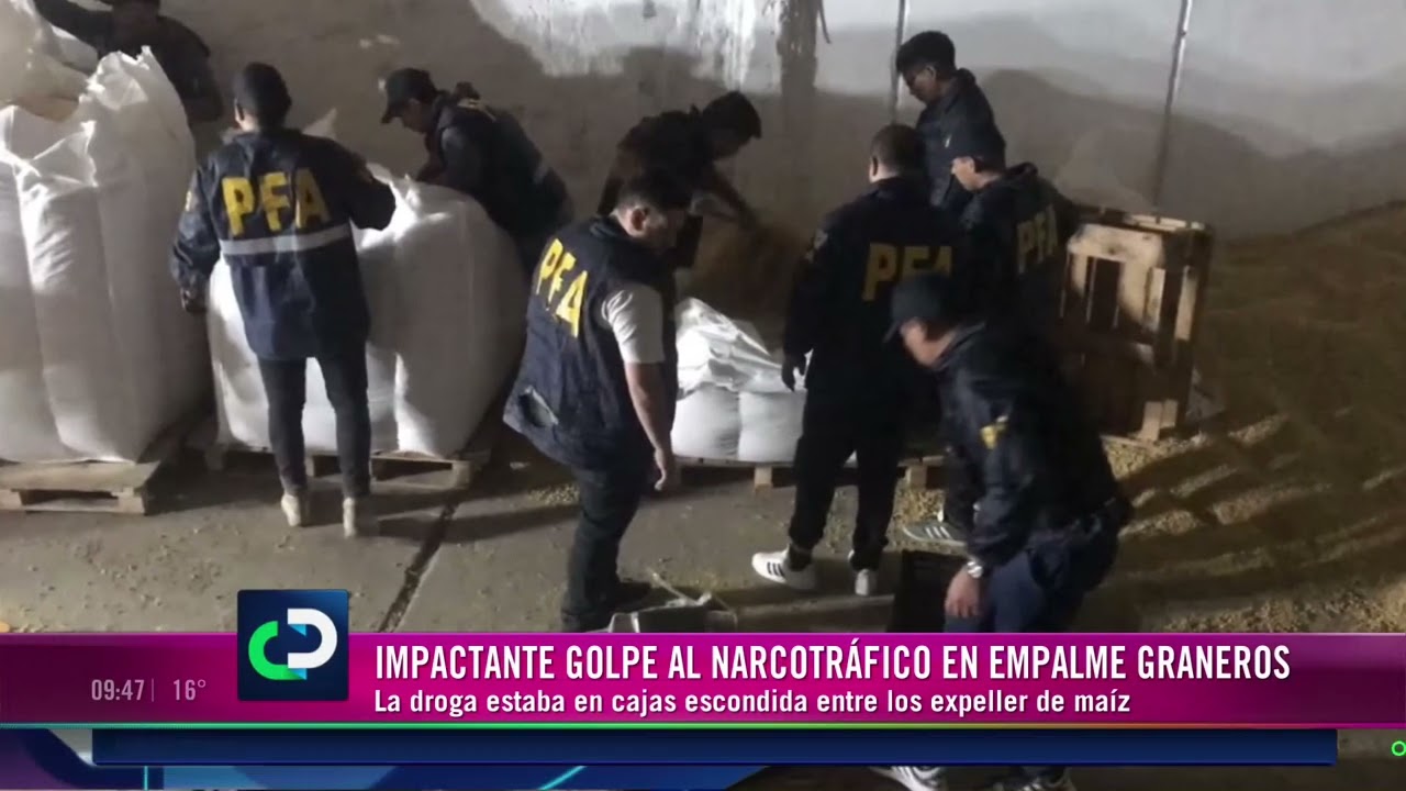 Gran operativo antidroga con el secuestro de 1.600 kilos de cocaína