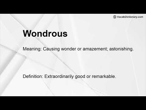 Wondrous Meaning