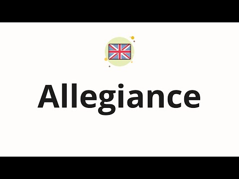 How to pronounce Allegiance