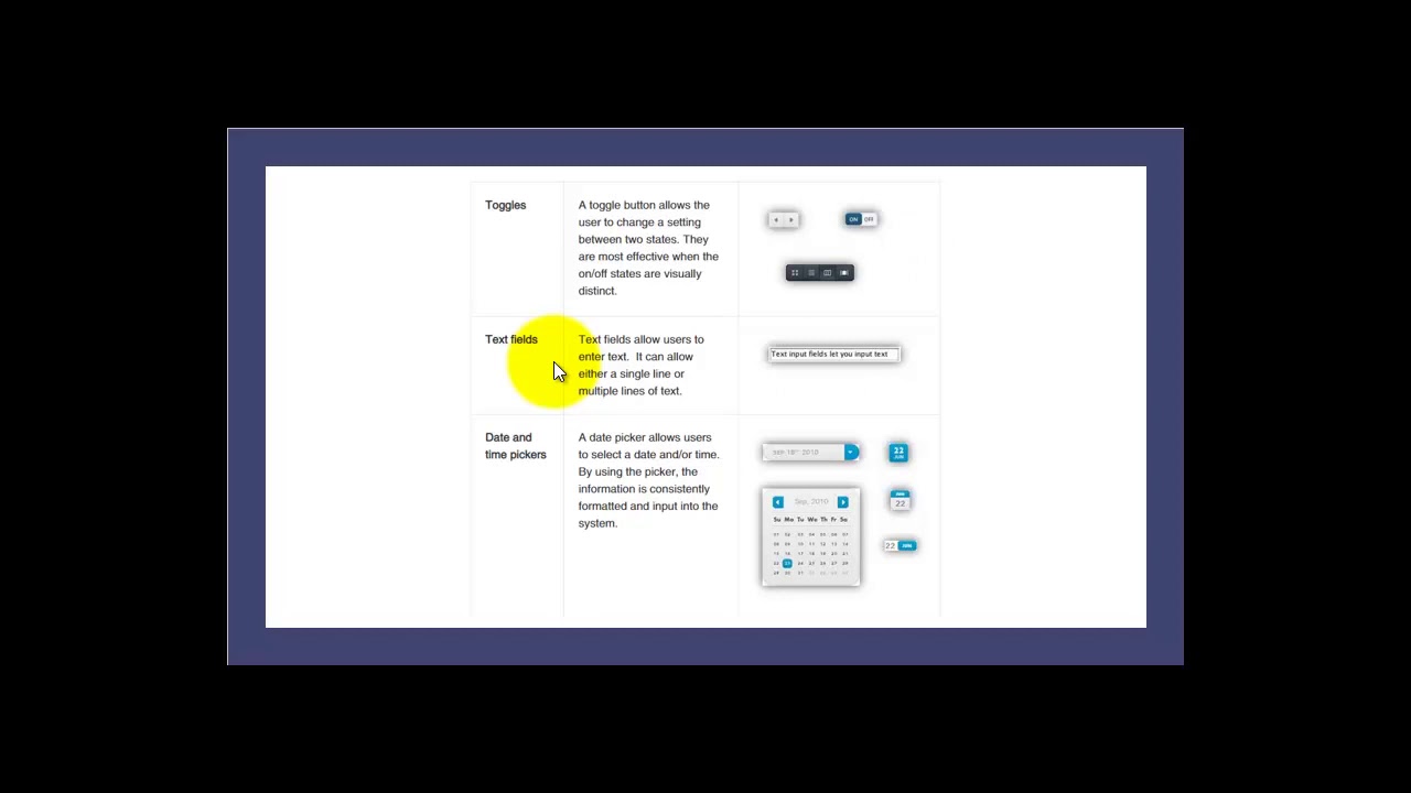 User Interface Elements Part-1